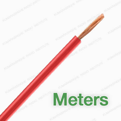 1 Meter - Circuit Wire Red - Kumarasinghe Radio Institute (KRI)